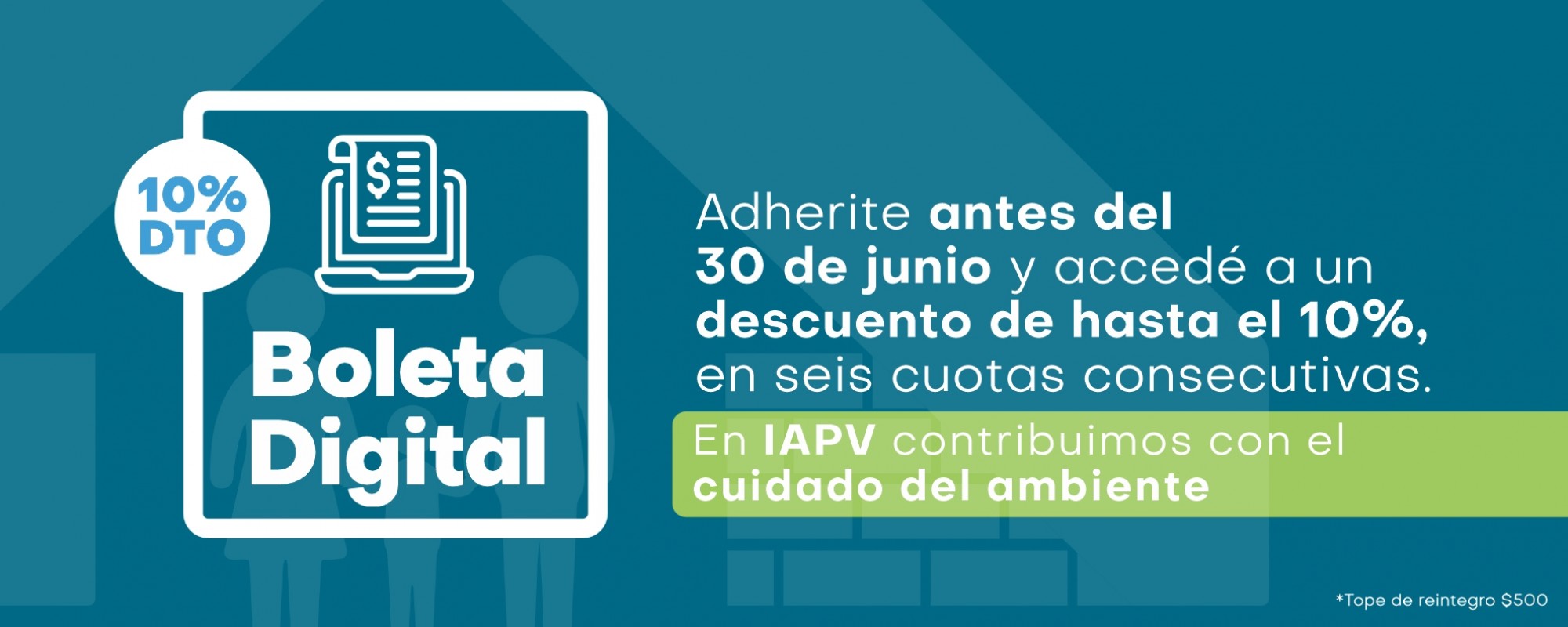 Hasta el 30 de junio se pueden adherir a la boleta digital de IAPV ...