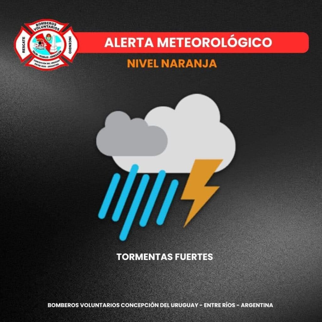 Emitieron una alerta naranja por tormentas fuertes y amarilla por ...